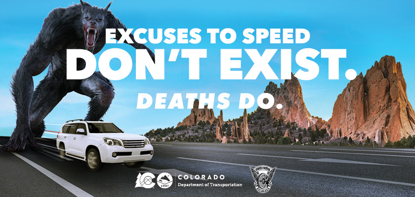 Excuses to Speed Don't Exist. Deaths Do. werewolf graphic — Colorado ...